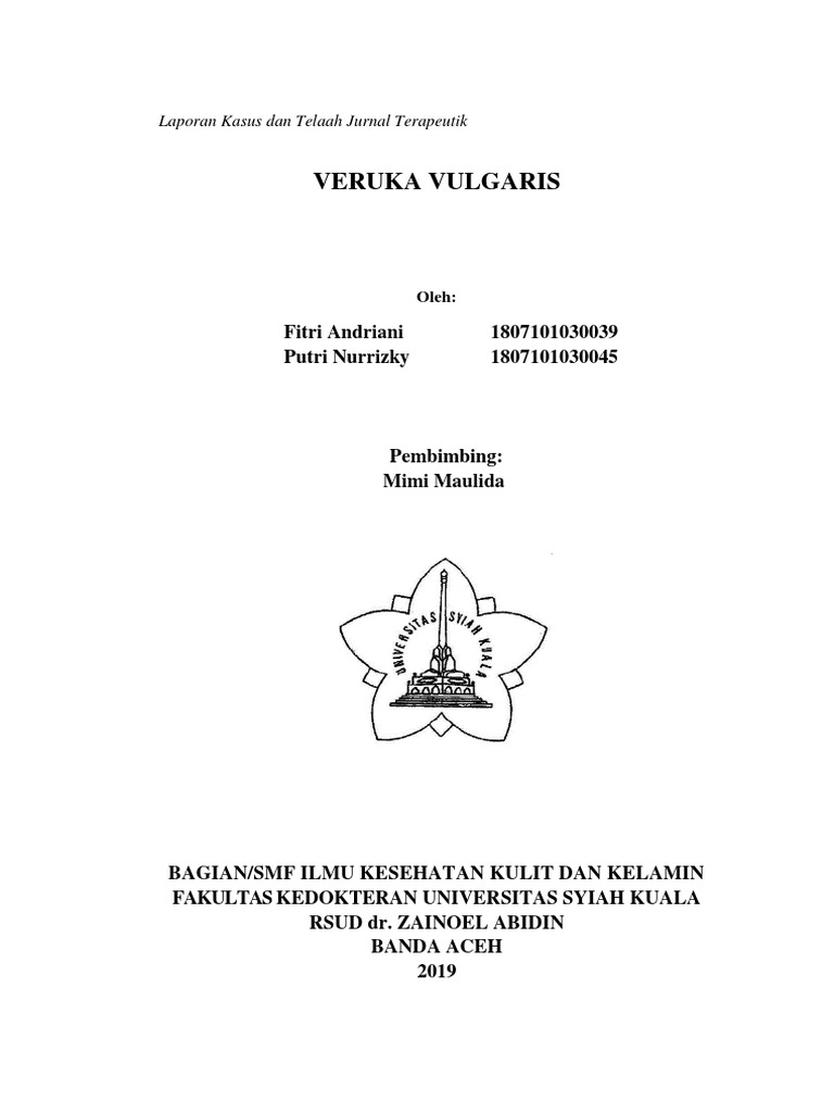 Laporan Kasus Veruka Vulgaris | PDF | Ilmu Sosial | Sains & Matematika