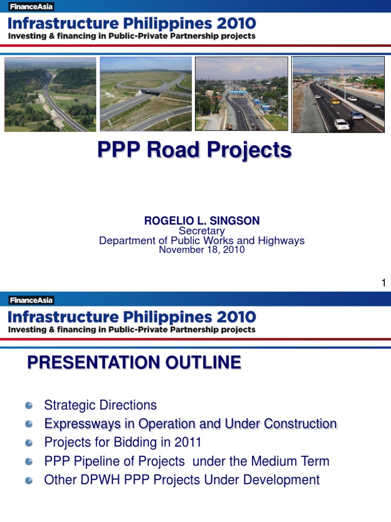 DPWH PPP Presentation | PDF | Controlled Access Highway | Metro Manila