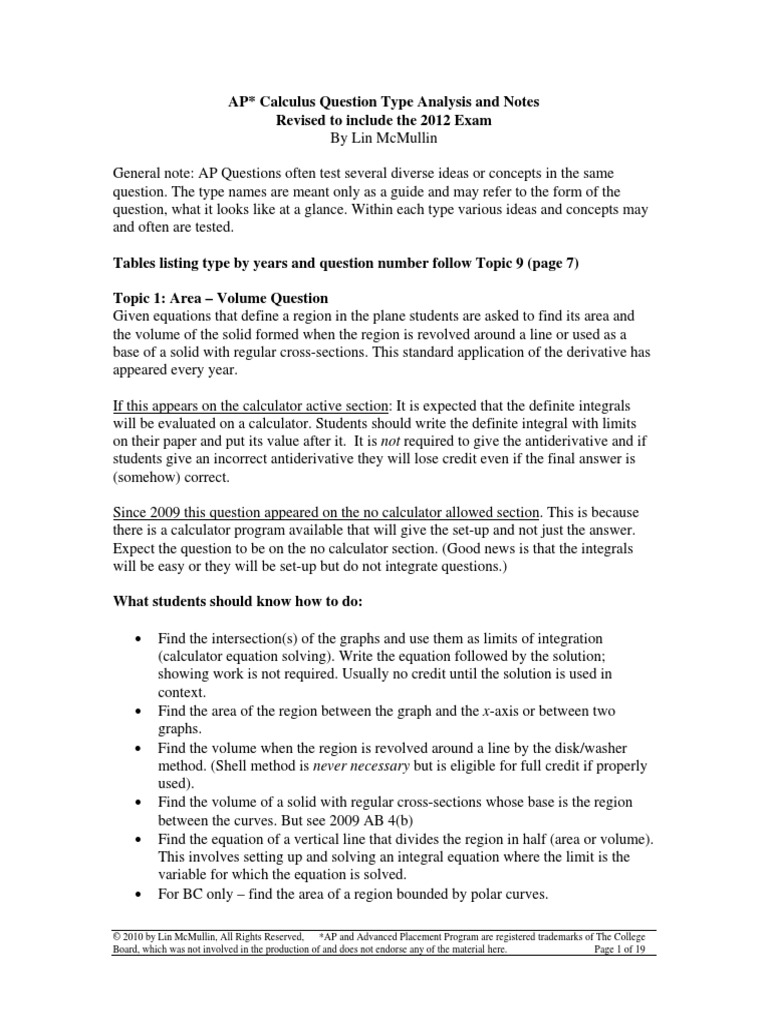 AP CALC AB, BC Guide PDF | PDF | Derivative | Integral