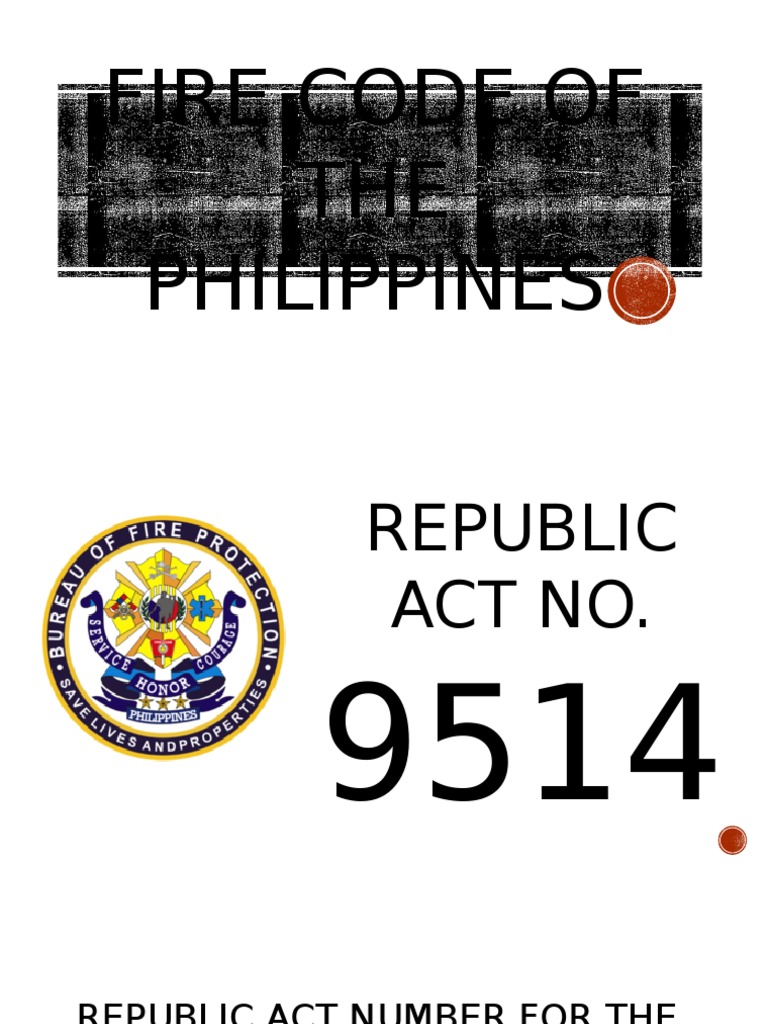 A. Fire Code of The Philippines | PDF | Drywall | Plaster