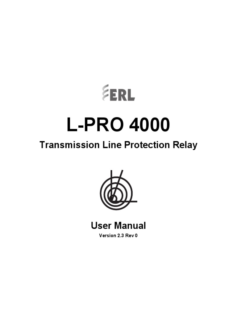 L-PRO 4000: Transmission Line Protection Relay | PDF | Microsoft ...