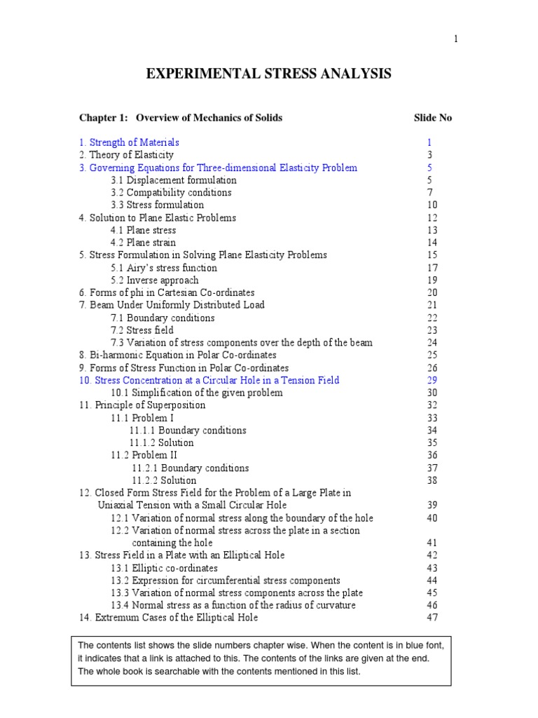 Experimental Stress Analysis | PDF | Stress (Mechanics) | Polarization ...