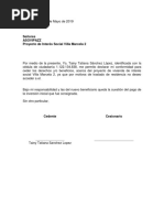Modelo de Carta de Recibido | PDF