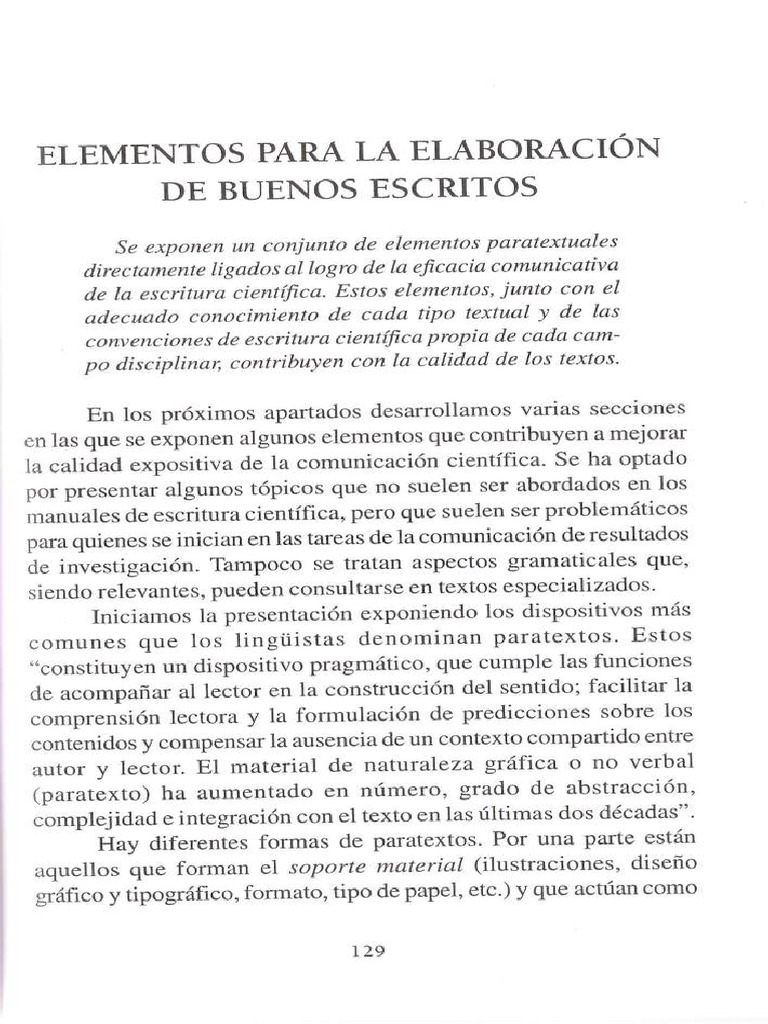 Yuni III - 8 - Elementos para La Elaboración de Buenos Escritos | PDF