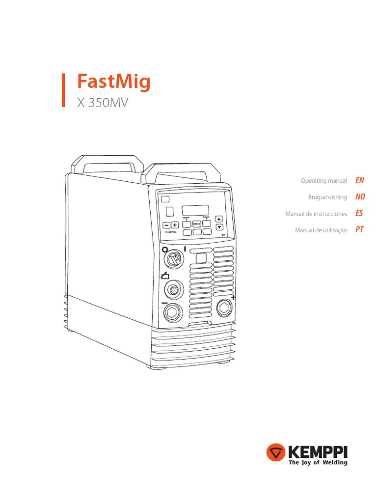 Fastmig X 350 MV Om en | PDF | Menu (Computing) | Mains Electricity