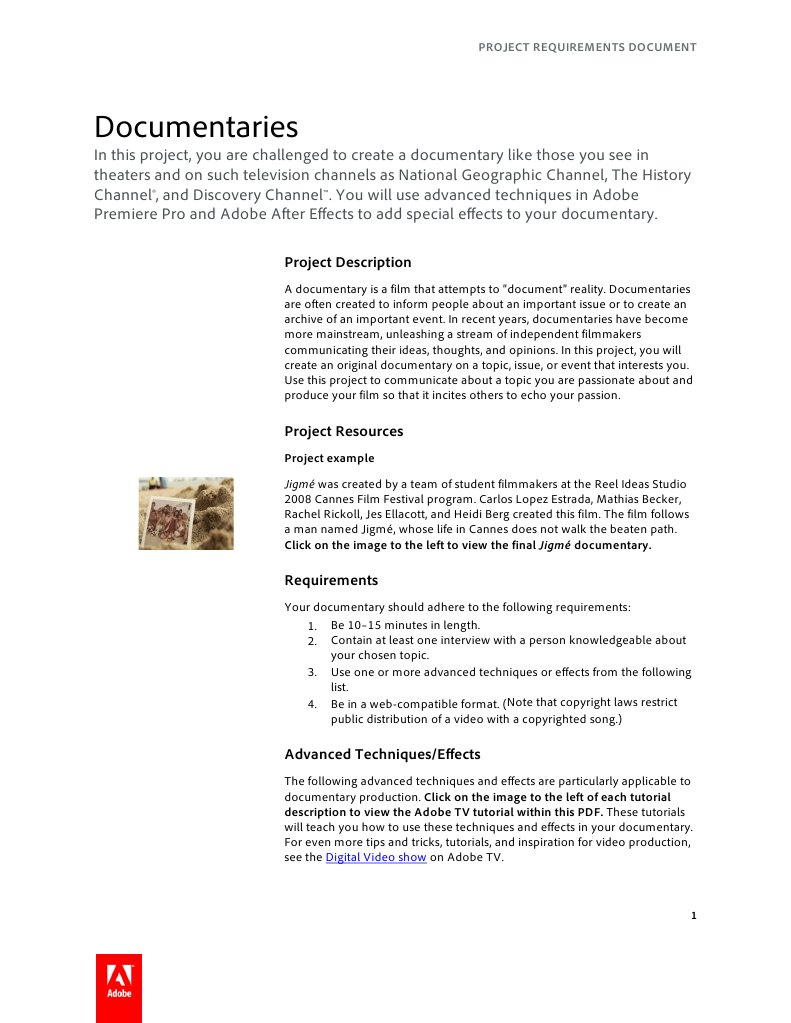 Documentaries | PDF | Adobe Photoshop | Media Technology