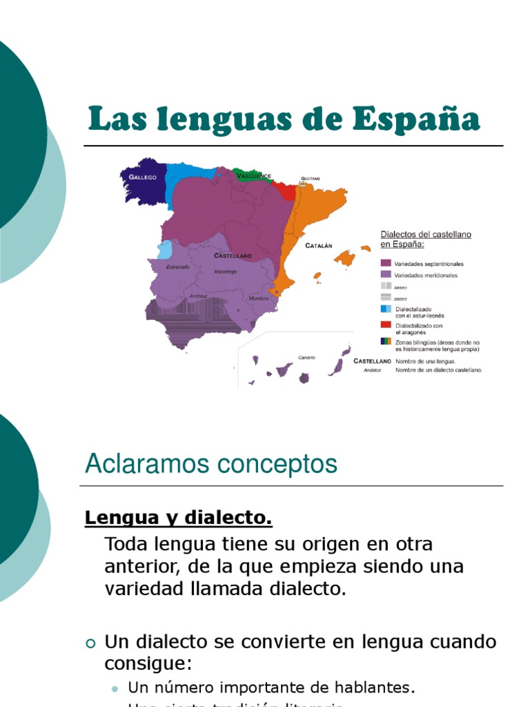 2 Bachillerato. Lenguas y Dialectos de Espana | PDF | Dialecto | latín