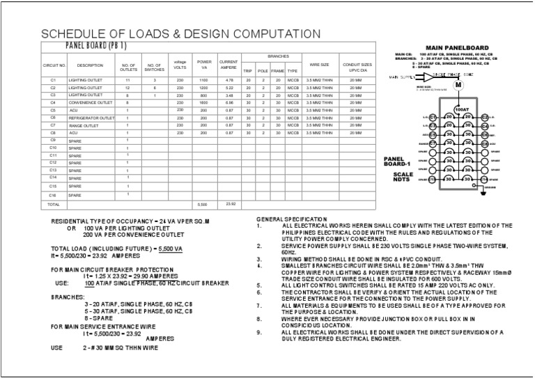Electrical Specs | PDF | Power Supply | Power (Physics)