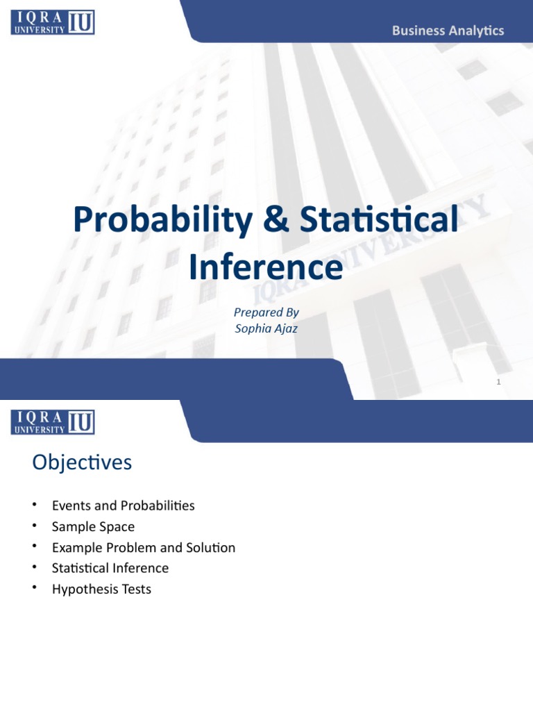 Probability & Statistical Inference: Business Analytics | PDF ...