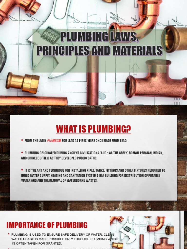 The Plumbing System | PDF | Sanitary Sewer | Sewage Treatment