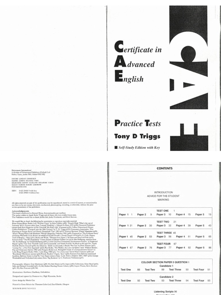 CAE Practice Tests - Self-Study Edition PDF | PDF