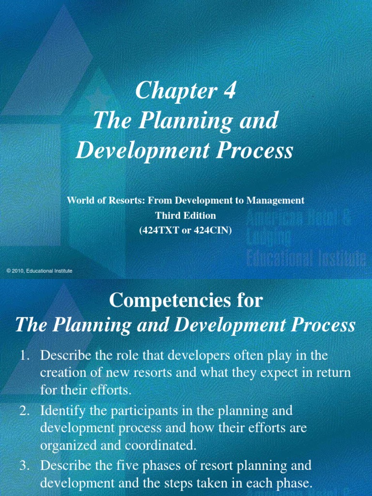 The Planning and Development Process: World of Resorts: From ...