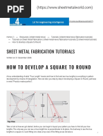 Square To Round Transition Layout | PDF