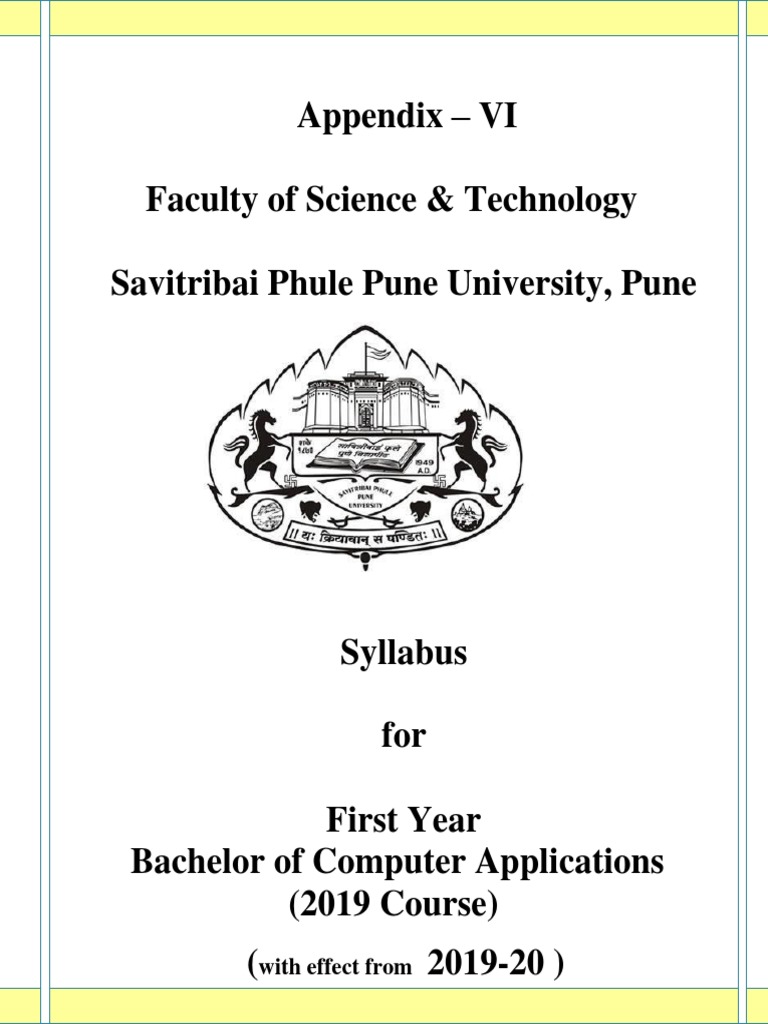 BCA First Year Syllabus Overview | PDF | Pointer (Computer Programming ...