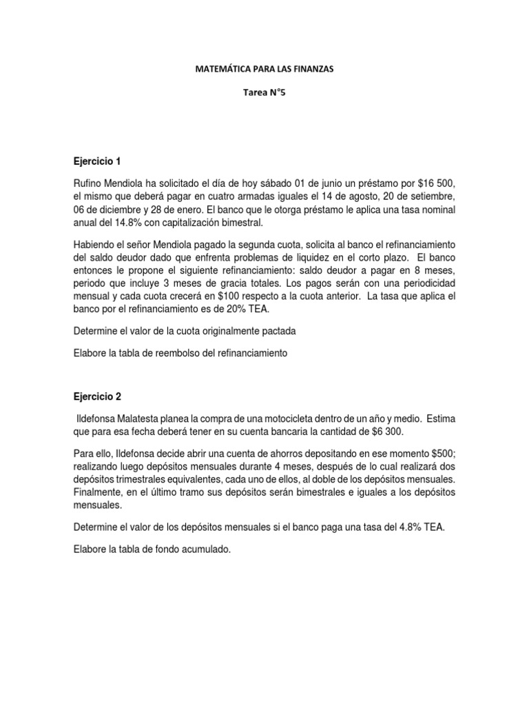 Matefi | PDF | Crédito | Finanzas y administración del dinero