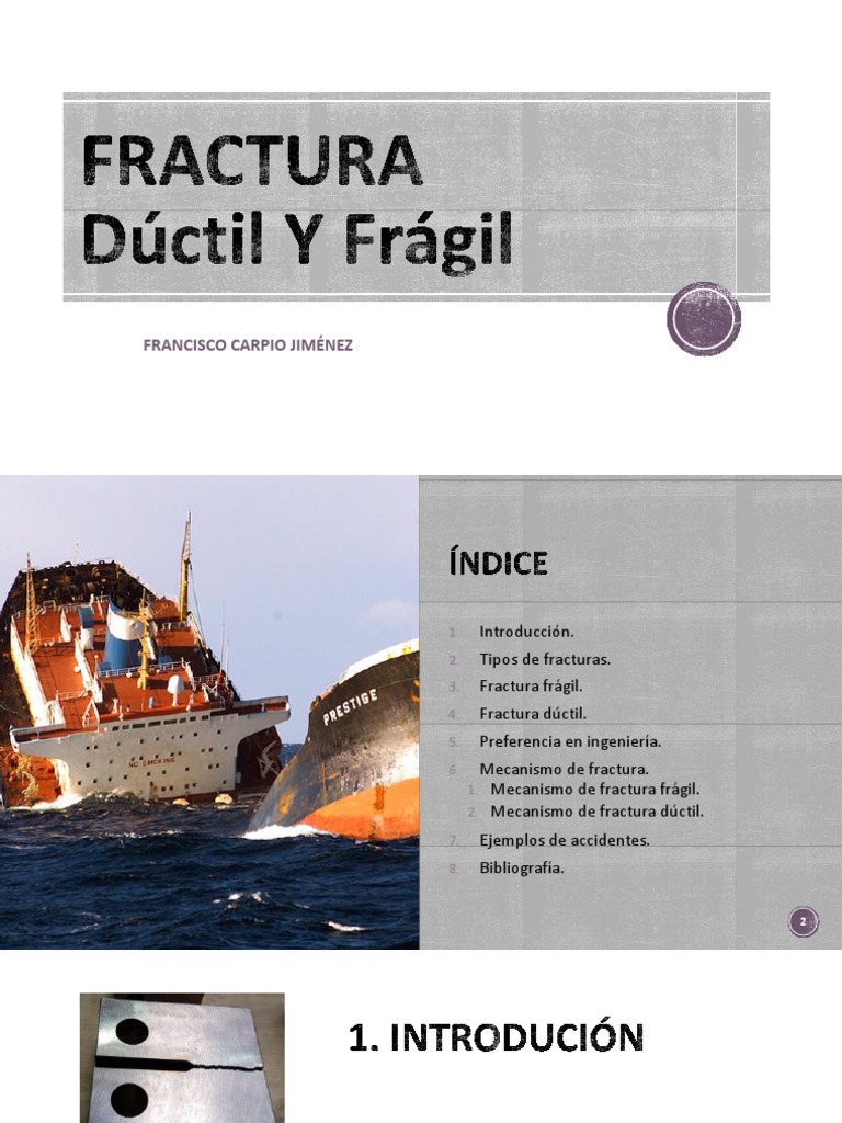 Ductil y Fragil | PDF | Mecánica de fractura | Ductilidad