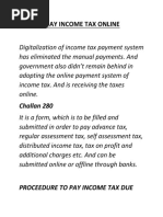 Income Tax Challan ITNS 280 Guide | PDF | Cheque | Payments