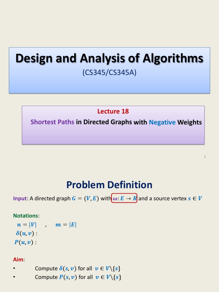 Lecture 18 CS345 | PDF | Algorithms And Data Structures | Applied Mathematics