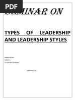 Theories of Leadership PPT 1 | PDF | Leadership | Motivational