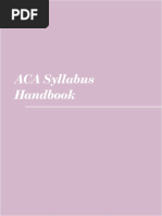 2025 Aca Syllabus Handbook Advanced Corporate Reporting | PDF | Accounting | Business