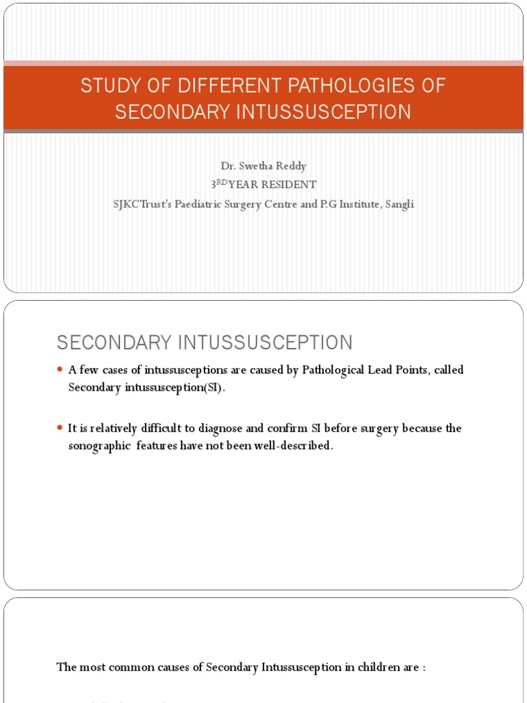 Secondary Intussusception in Children | PDF | Lymphoma ...