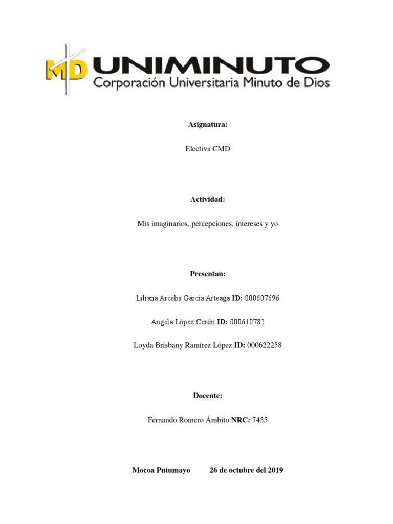 Actividad 4 Electiva CMD | PDF Actividad 4 Electiva CMD | PDF