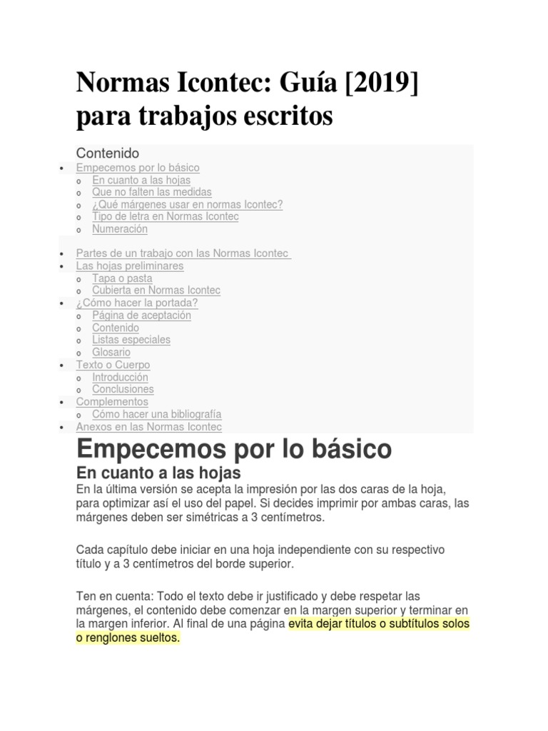 Normas Icontec Guía 2019 | PDF | Bibliografía