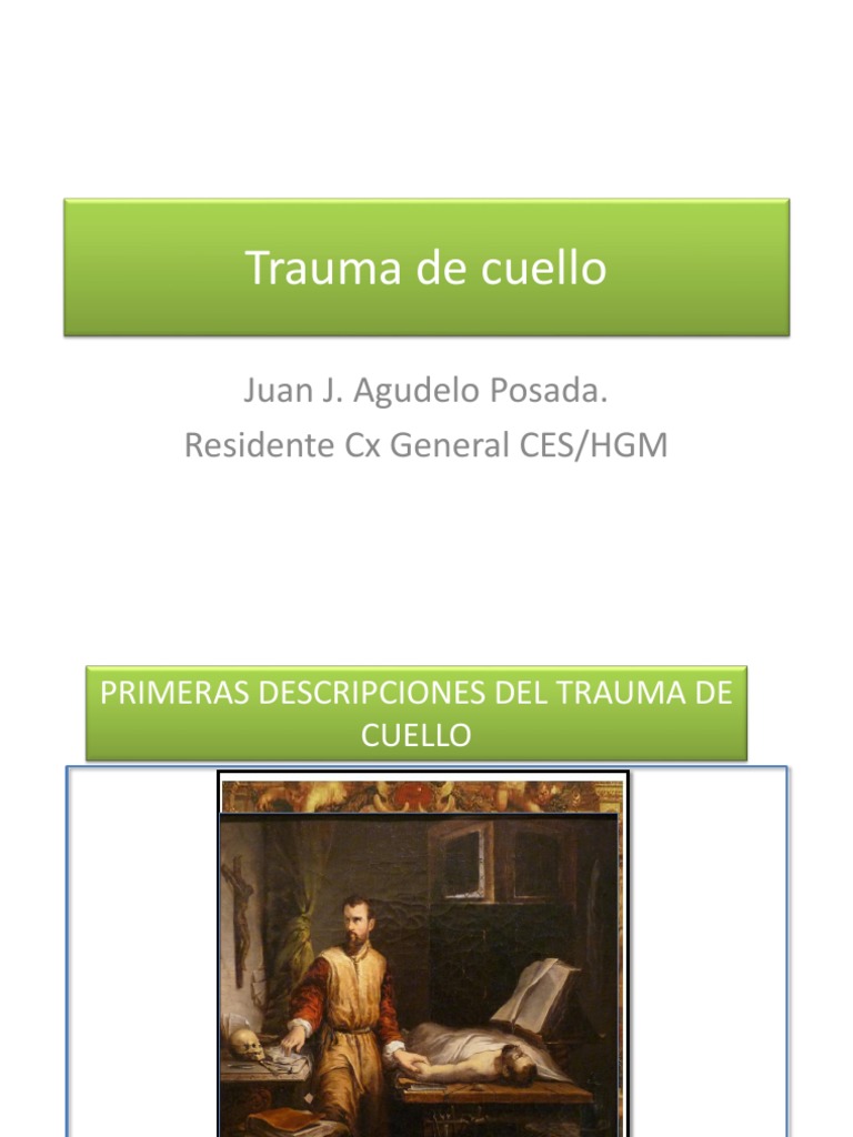 Enfoque Del Trauma de Cuello | PDF | Lesión | Angiografía
