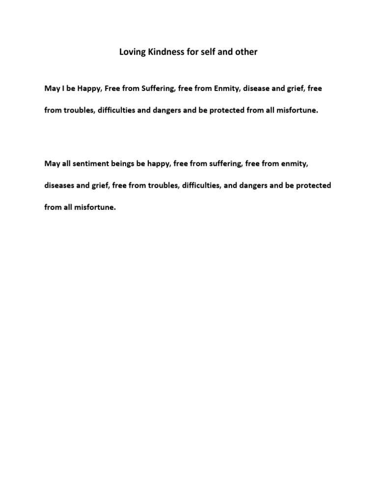 Loving Kindness | PDF