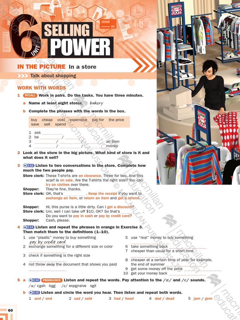 Go Beyond Level 3 SB Unit 6 PDF | PDF | Retail | Advertising