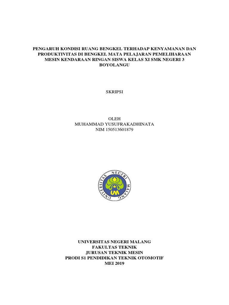 Cover Skripsi Um | PDF