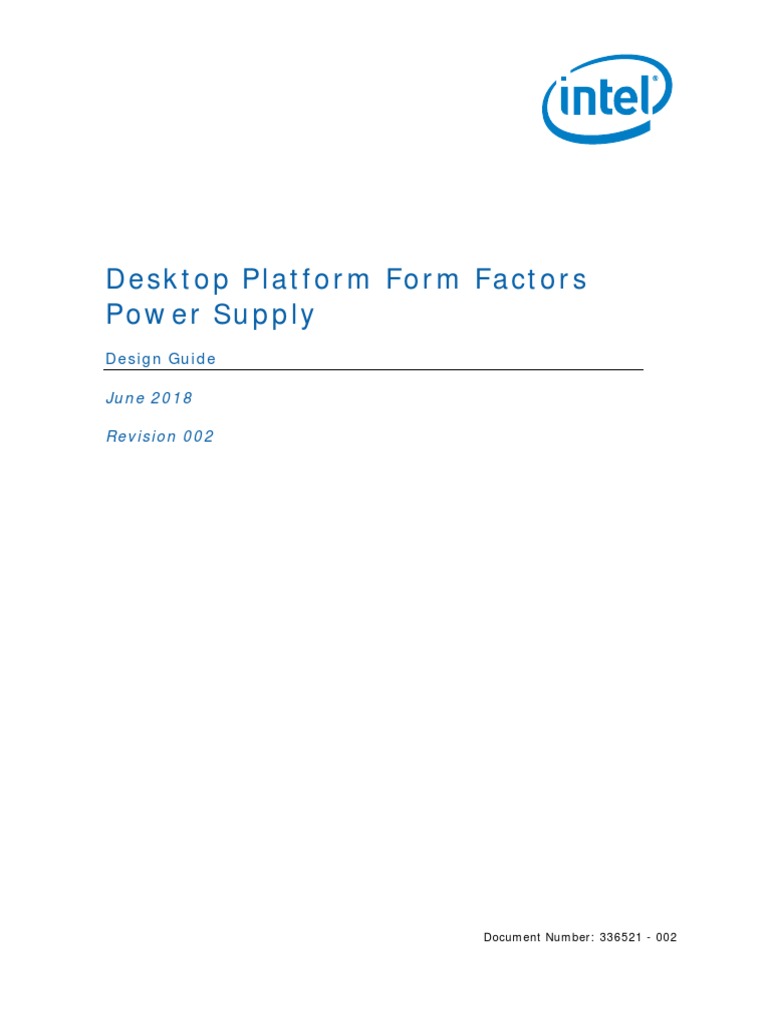 Desktop Platform Form Factors Power Supply | PDF | Power Supply ...