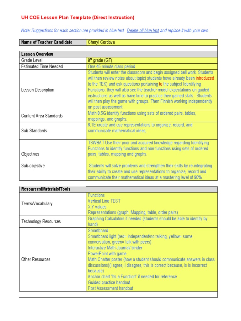 Cordova Pop1fallst2 1 | PDF | Lesson Plan | Neuropsychological Assessment