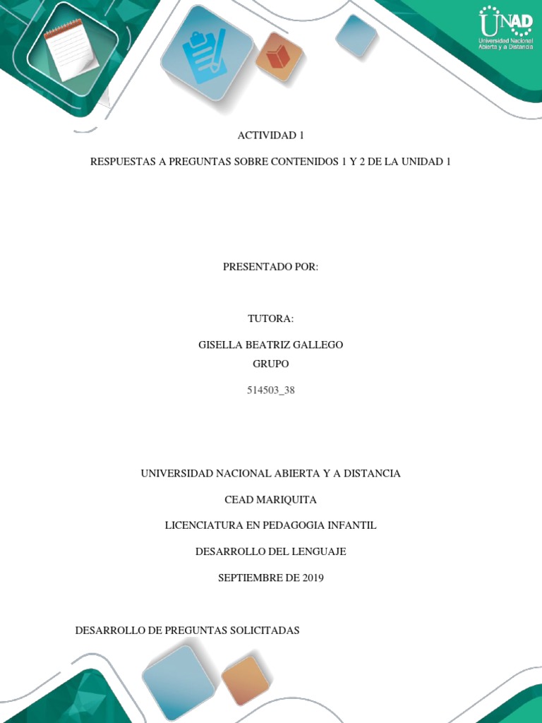 Actividad 1 Desarrollo Del Lenguaje-Nancy Toro | PDF | Aquisición de ...