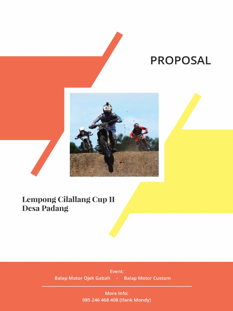 Proposal Balap Motor | PDF