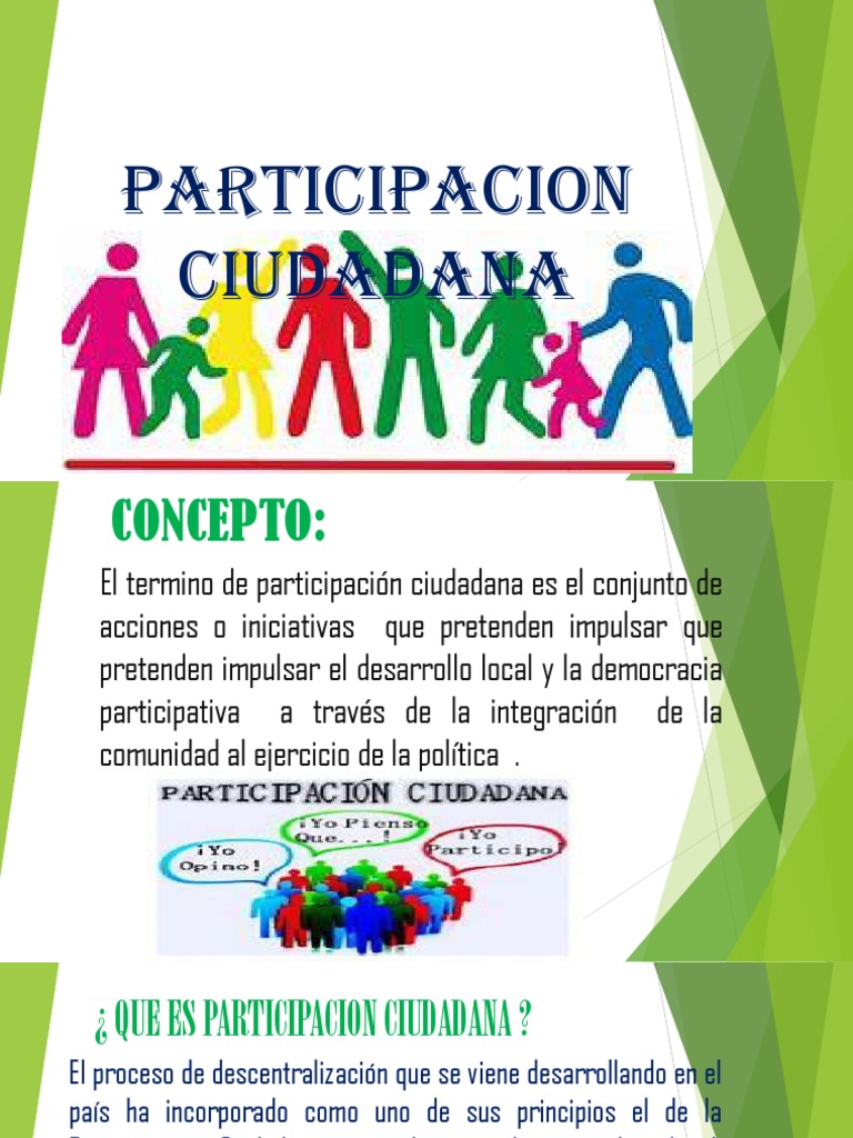 Definición de Participación Ciudadana | PDF