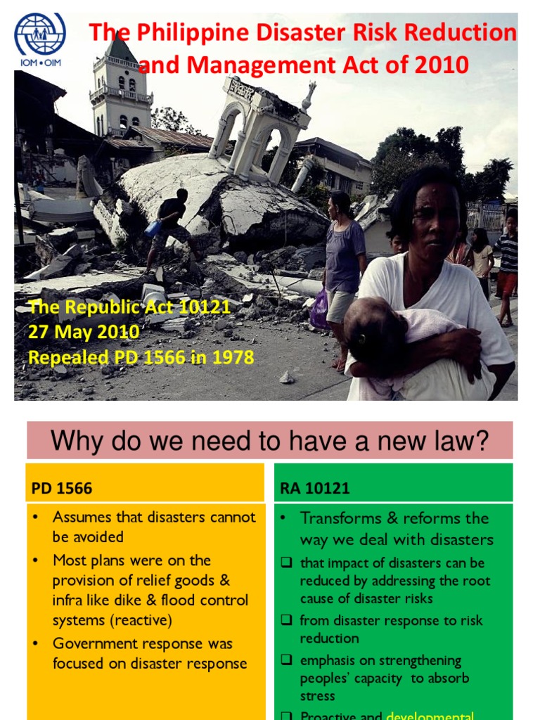 The Philippine Disaster Risk Reduction and Management Act of 2010 | PDF ...