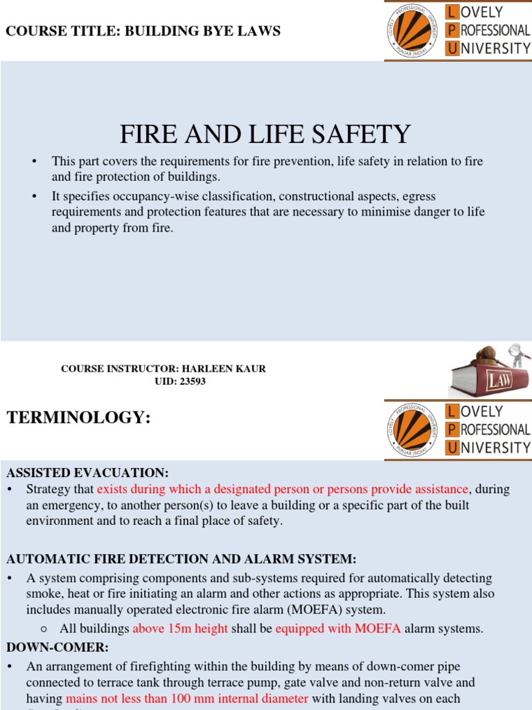 Fire Safety Requirements for Building Construction and Occupancy ...