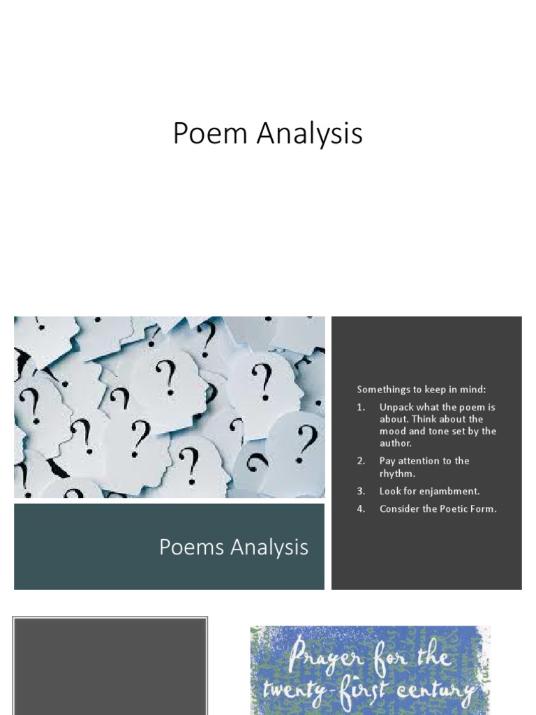 Poem Analysis | PDF | Poetry
