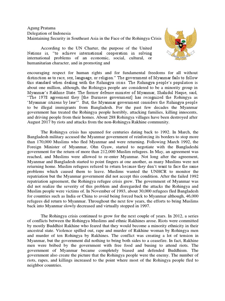 Position Paper | PDF | Rohingya People | Myanmar