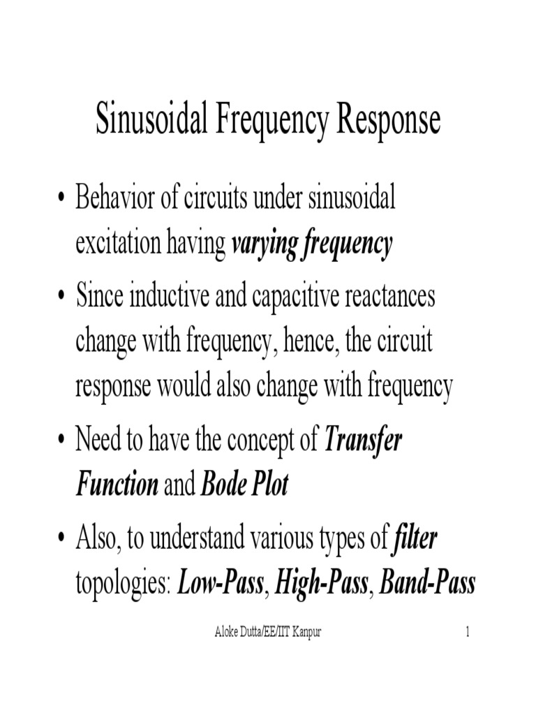 CH 5 - Sinusoidal Frequency Response | PDF | Electronic Filter | Radio ...