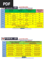 Class 9 Nine Period Timetable 2024-25 | PDF | Natural Sciences | Science