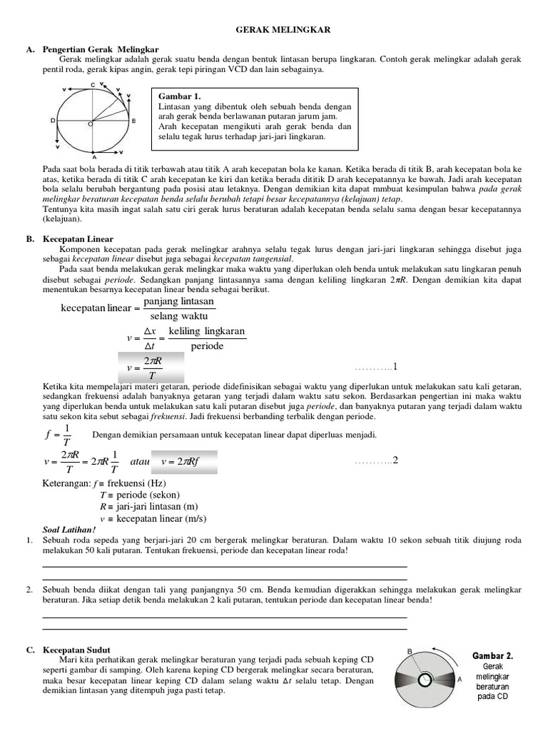 MOdul Gerak Melingkar Bagian 1 Untuk Peserta Didik Kelas X | PDF MOdul Gerak Melingkar Bagian 1 Untuk Peserta Didik Kelas X | PDF