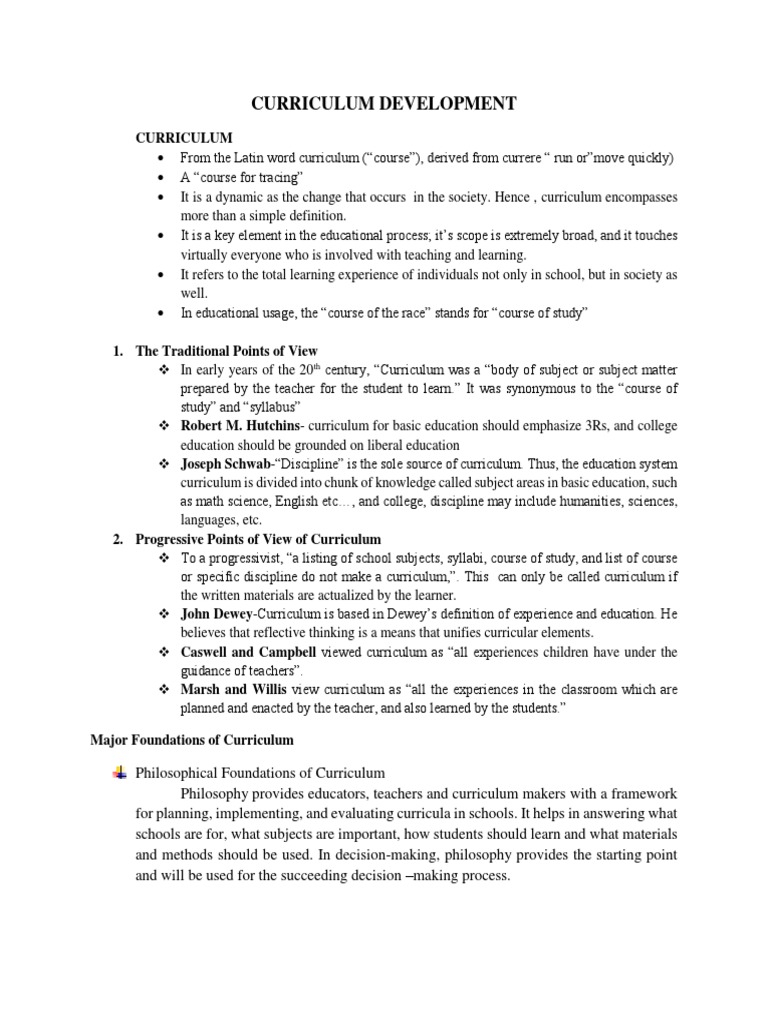 Curriculum Dev | PDF | Curriculum | Learning