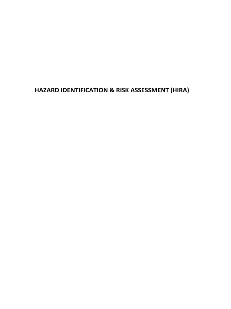 Hira PDF | PDF | Risk Assessment | Risk