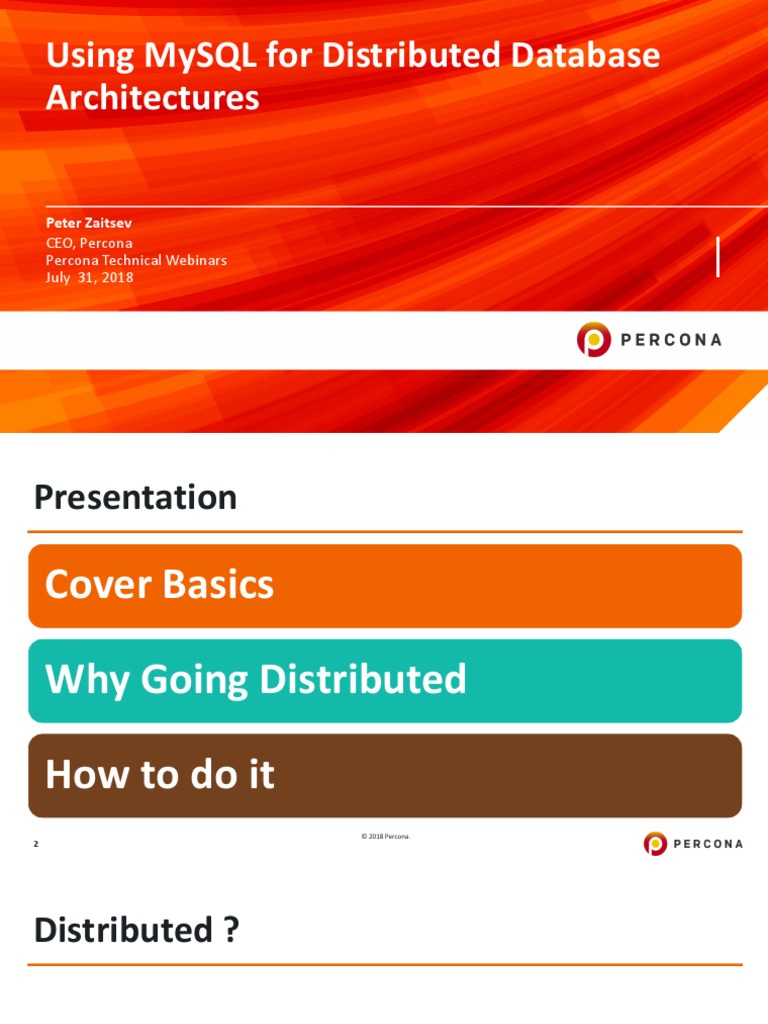 Using MySQL Distributed Database Architectures | Download Free PDF | Replication (Computing ...