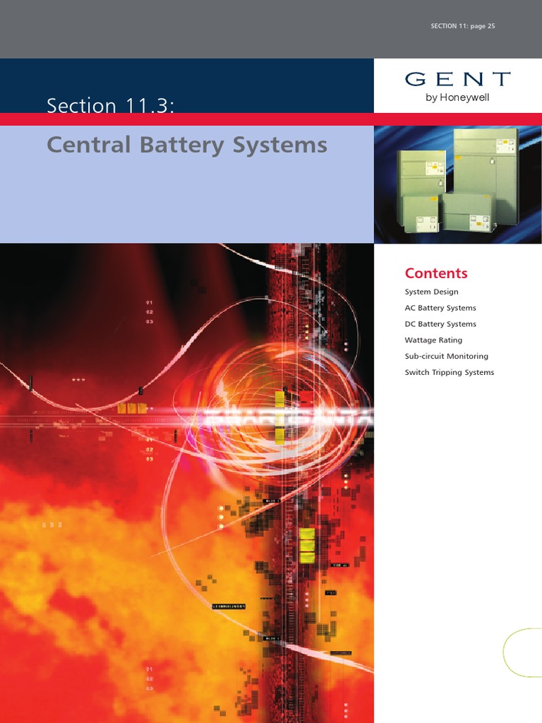 Central Battery Systems Explained | PDF | Power Inverter | Battery Charger
