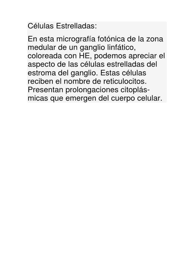 Células Estrelladas Presentacion | PDF