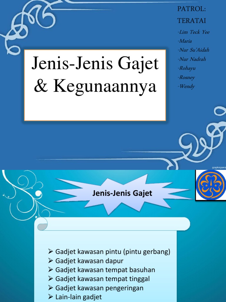Jenis Jenis Gajet Kegunaannya | PDF