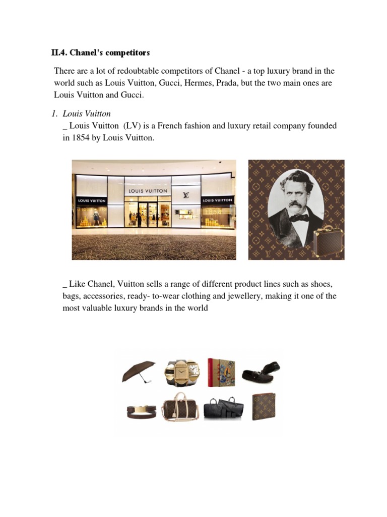 Chanel's Key Competitors: LV and Gucci | PDF | Travel | Lifestyle